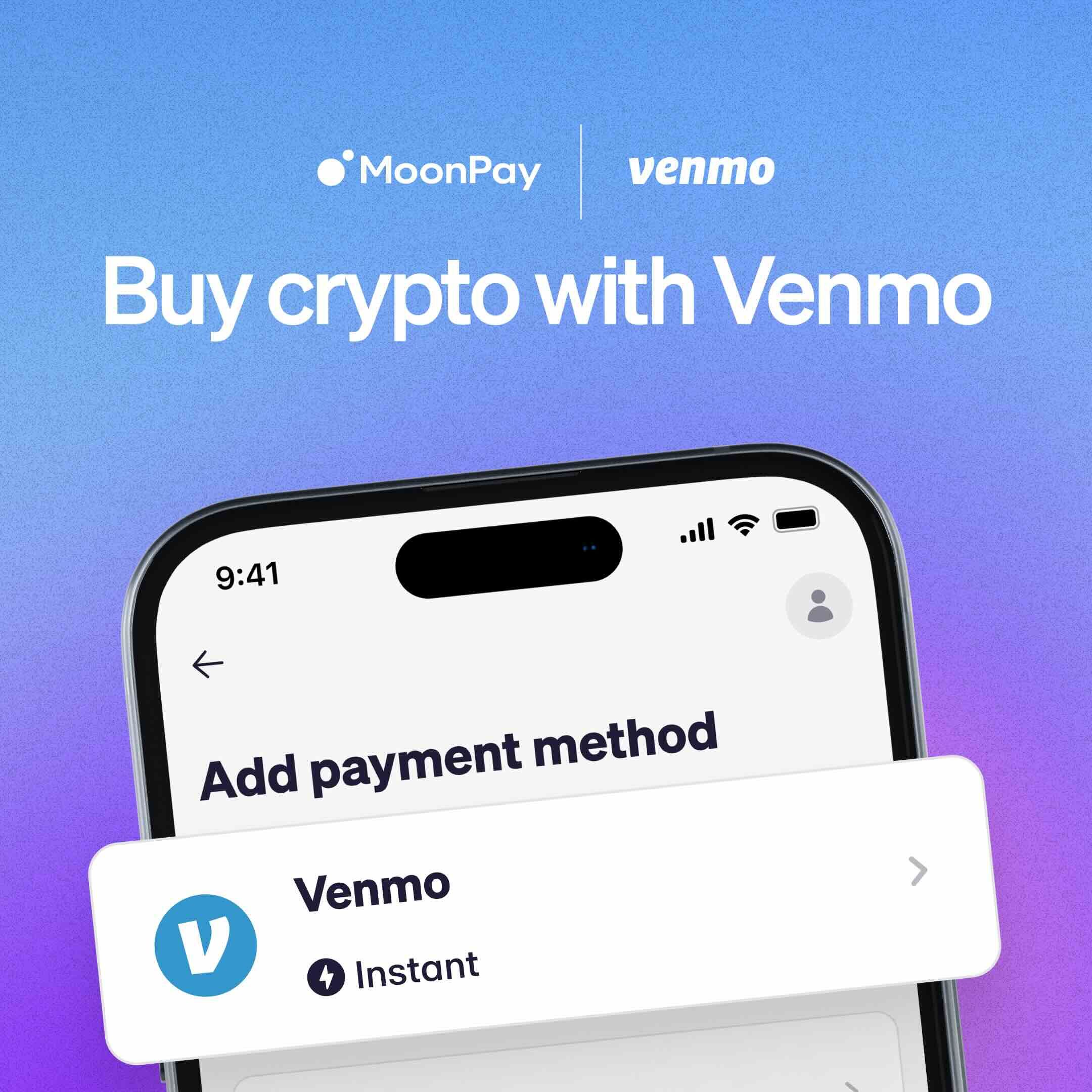 Venmo is now live for U.S. users on MoonPay - MoonPay